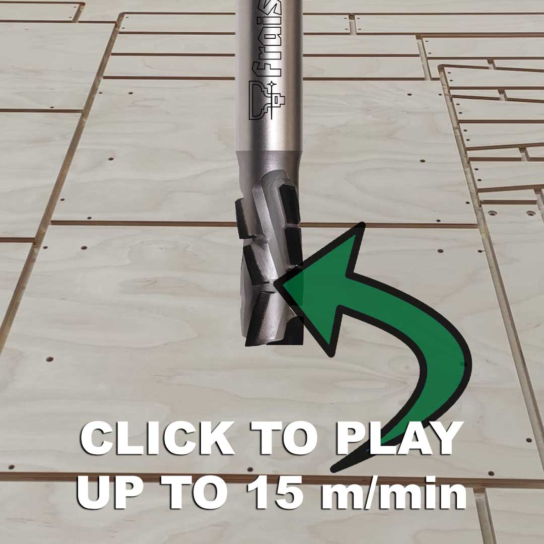 Spiral PCD Diamond Router Bit for Nesting Z=2 / Z=3 - Fraiser