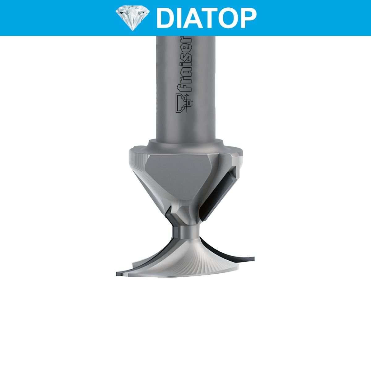 PCD router bit for bending panels with coating - Fraiser