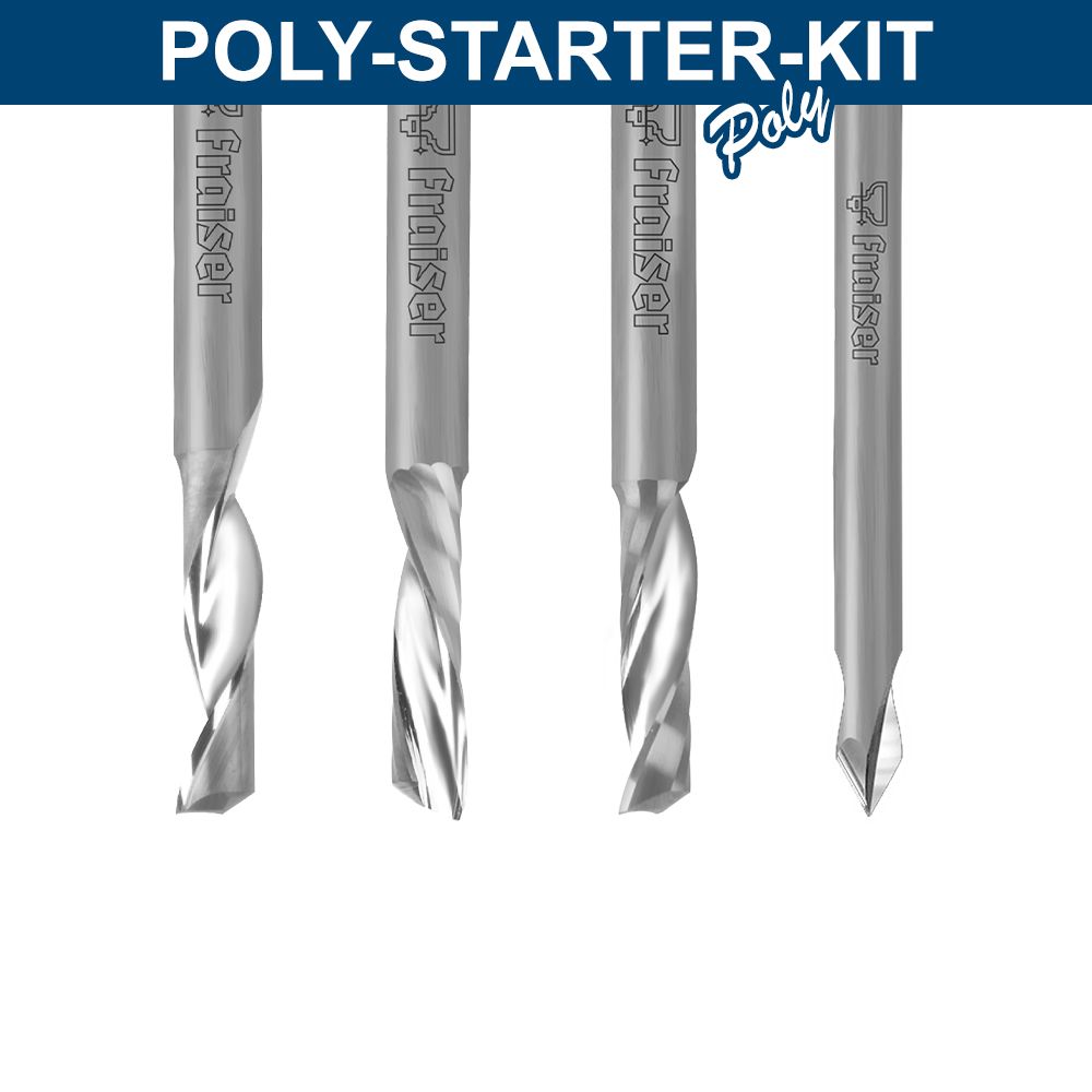 POLY KIT | Cutter set for plastics and light alloys - Fraiser