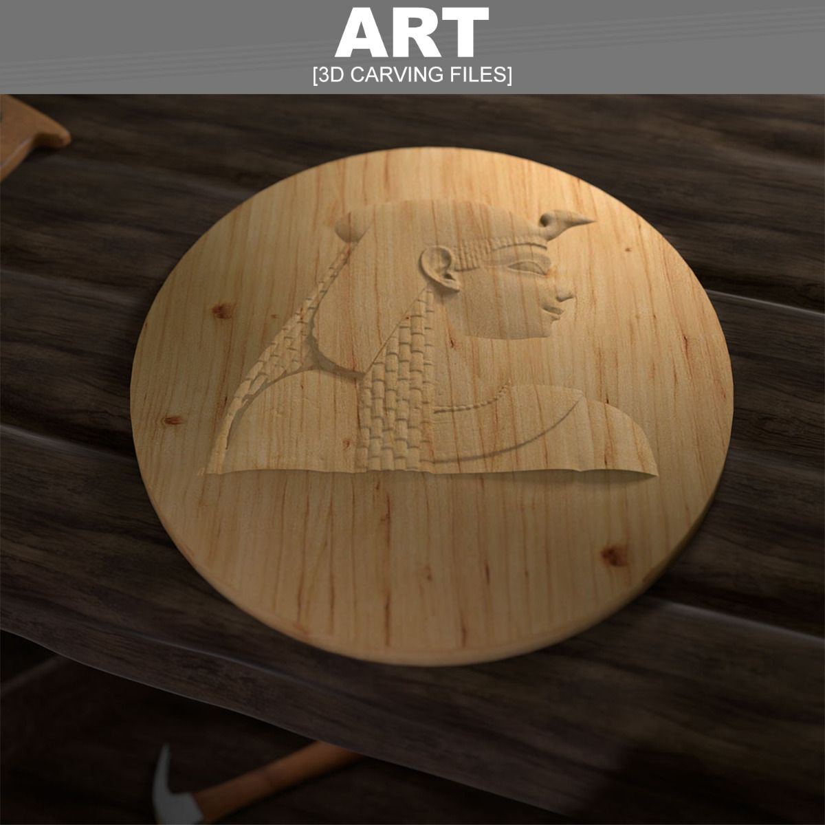 Fichiers CNC de sculpture en bois en bas relief - Fraiser
