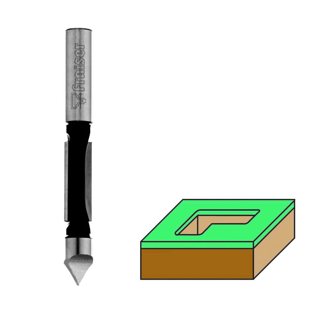 Copy and trim router bits set with bearing - Fraiser