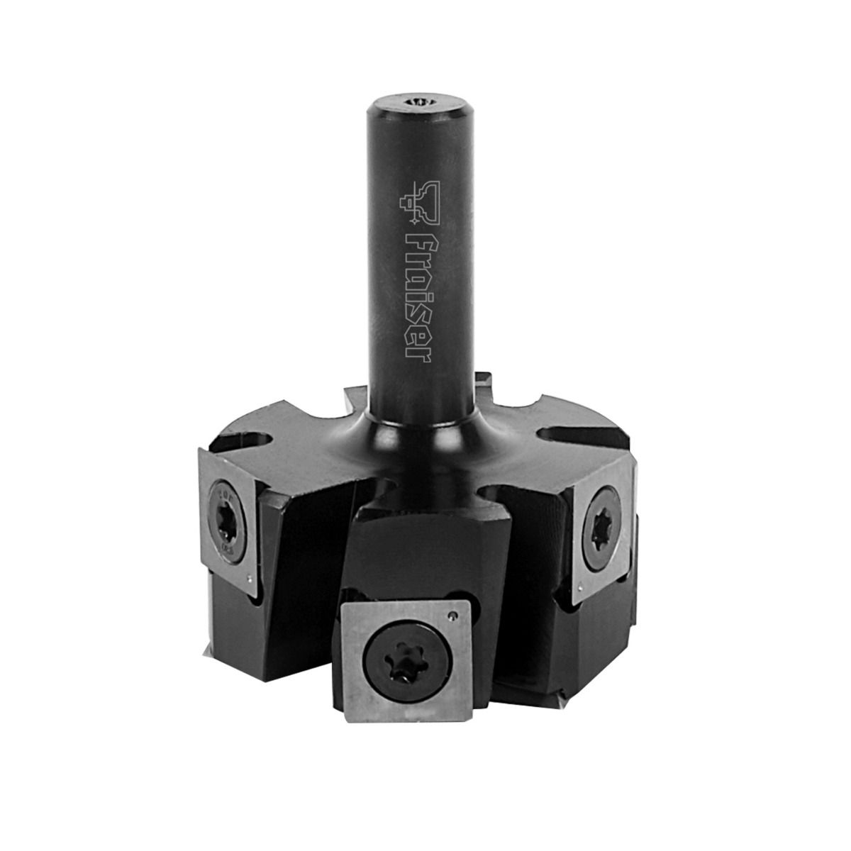 Rebating and levelling router bit with interchangeable knife - Fraiser