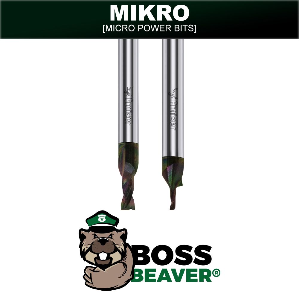 Micro router bit covered | Boss Beaver