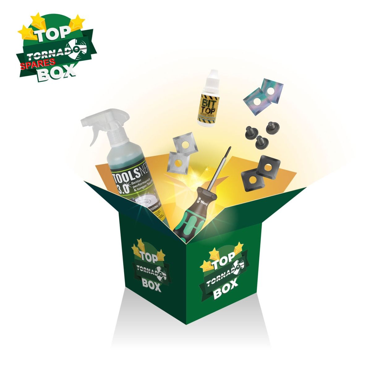 TOP TORNADO SPARES BOX | Complete box of accessories for Tornado - Fraiser