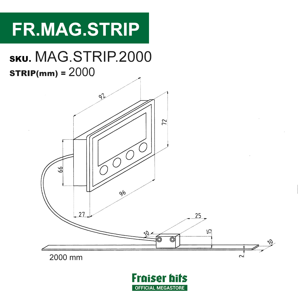 Magnetic strip measuring system | MAG STRIP - Fraiser
